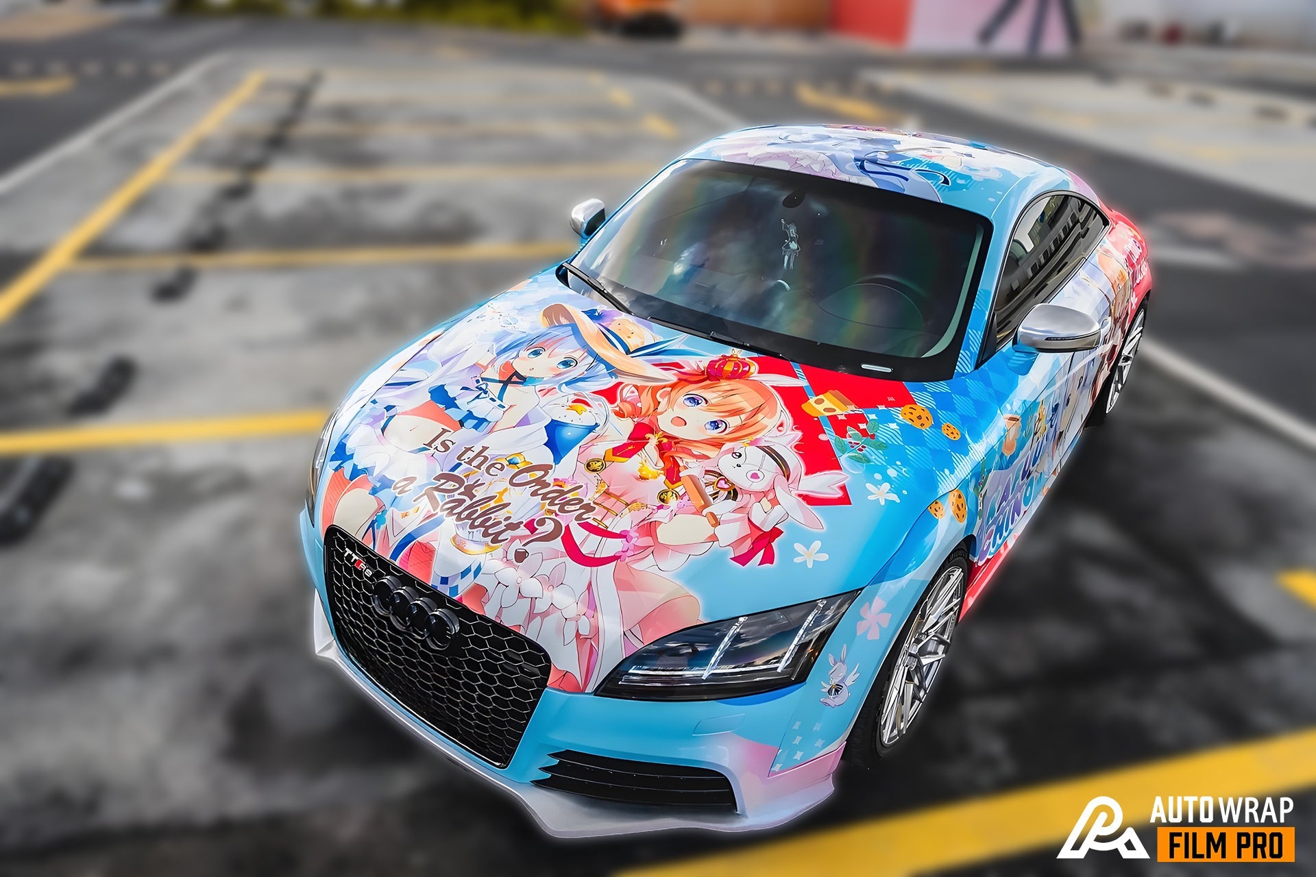 Is the Order a Rabbit? Car Wrap — Cute Café Aesthetic Meets Street Sty ...