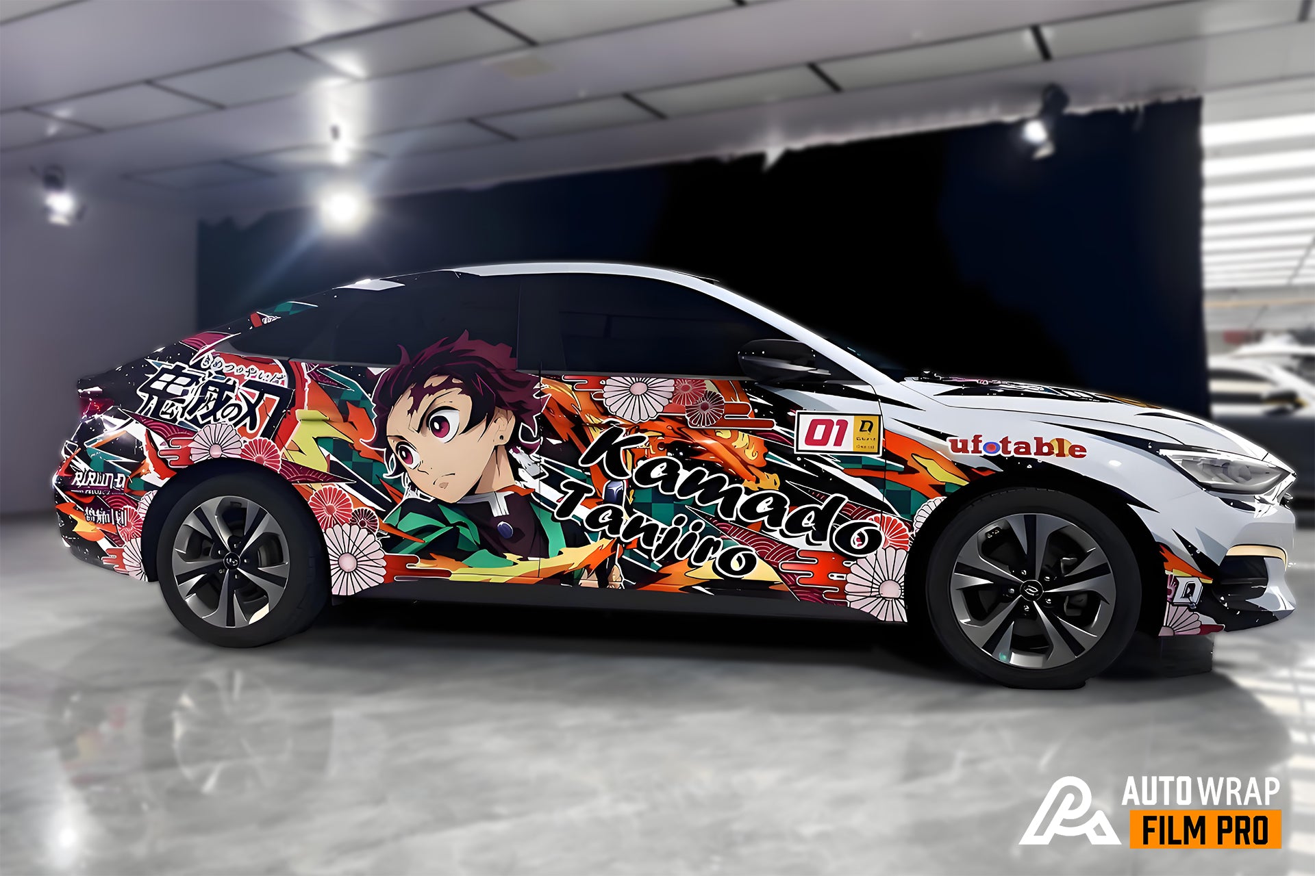 Demon Slayer Kimetsu no Yaiba full car itasha wrap – Auto Wraps Film Pro