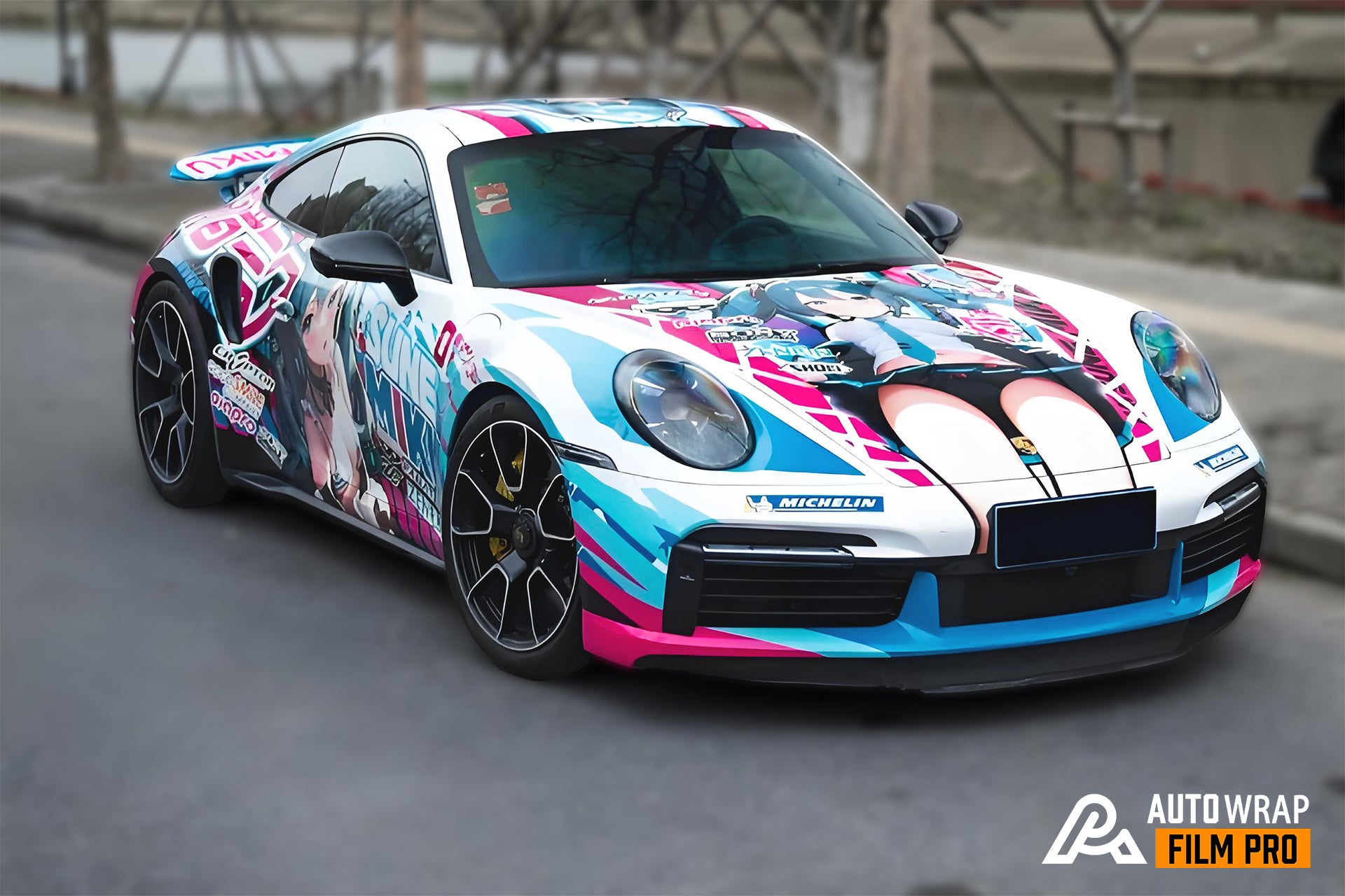Miku G full car itasha wrap – Auto Wraps Film Pro