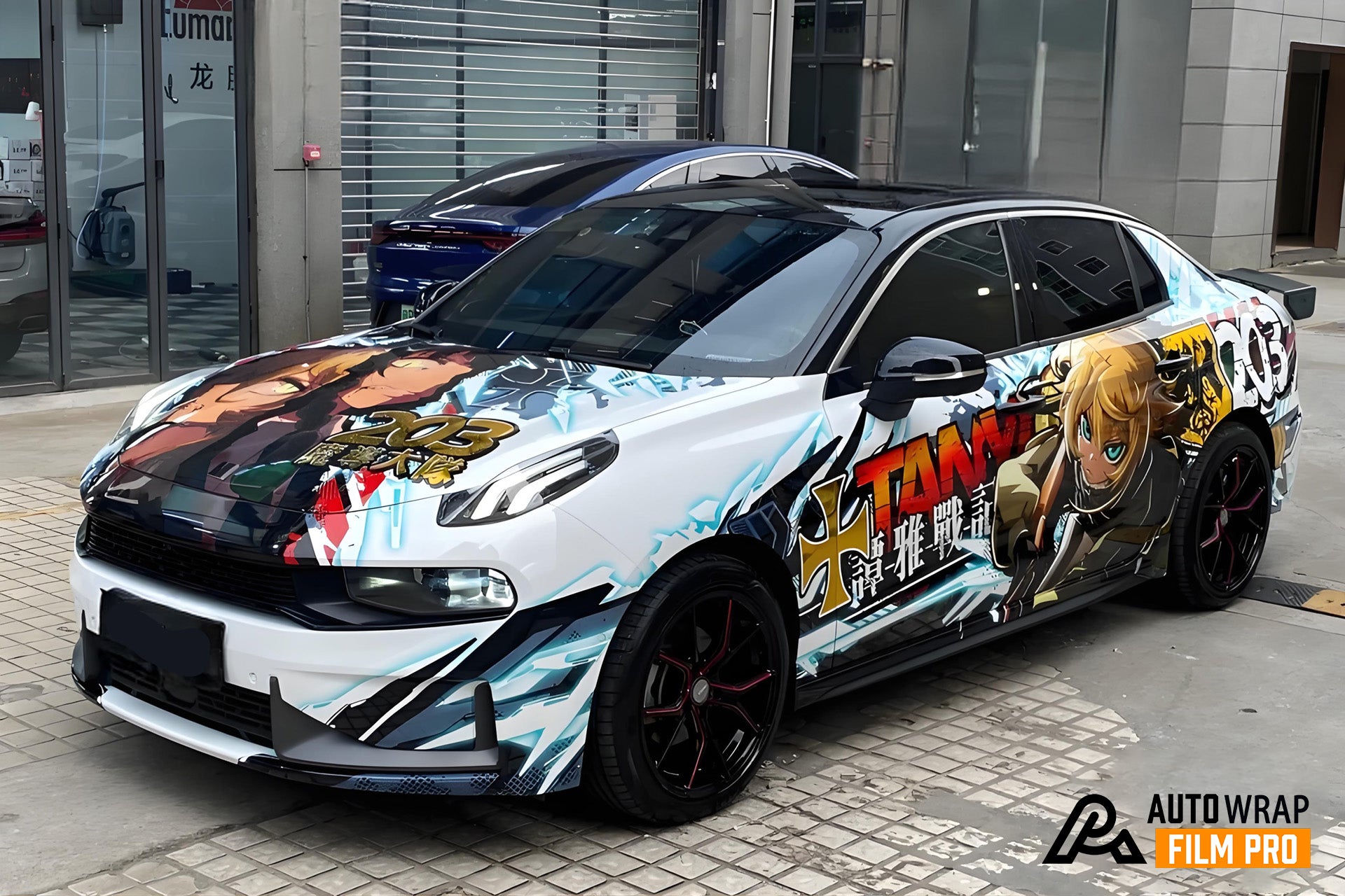 Saga of Tanya the Evil full car itasha wrap – Auto Wraps Film Pro